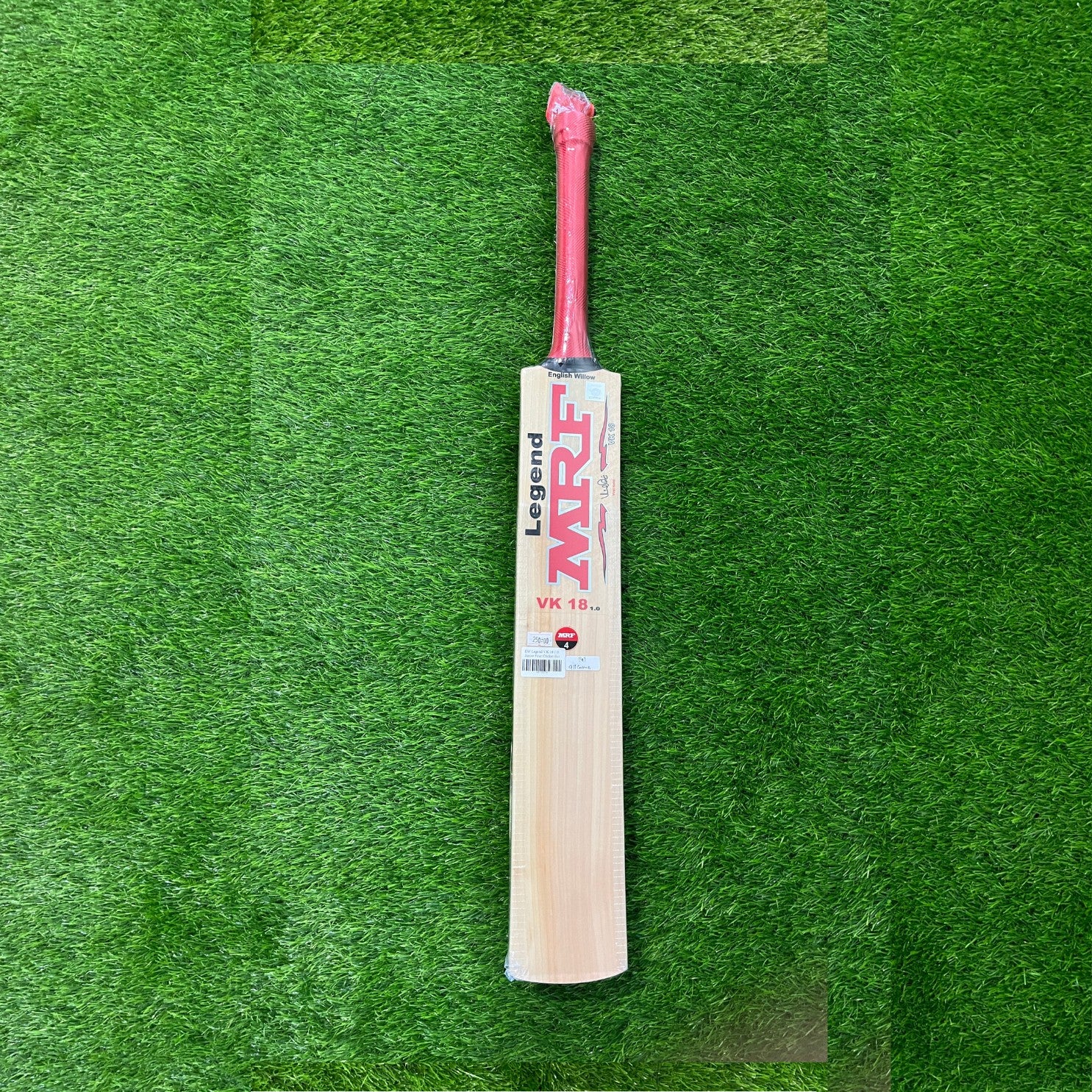 MRF Legend VK 18 1.0 English Willow Cricket Bat - Junior Size 4 (Four ...