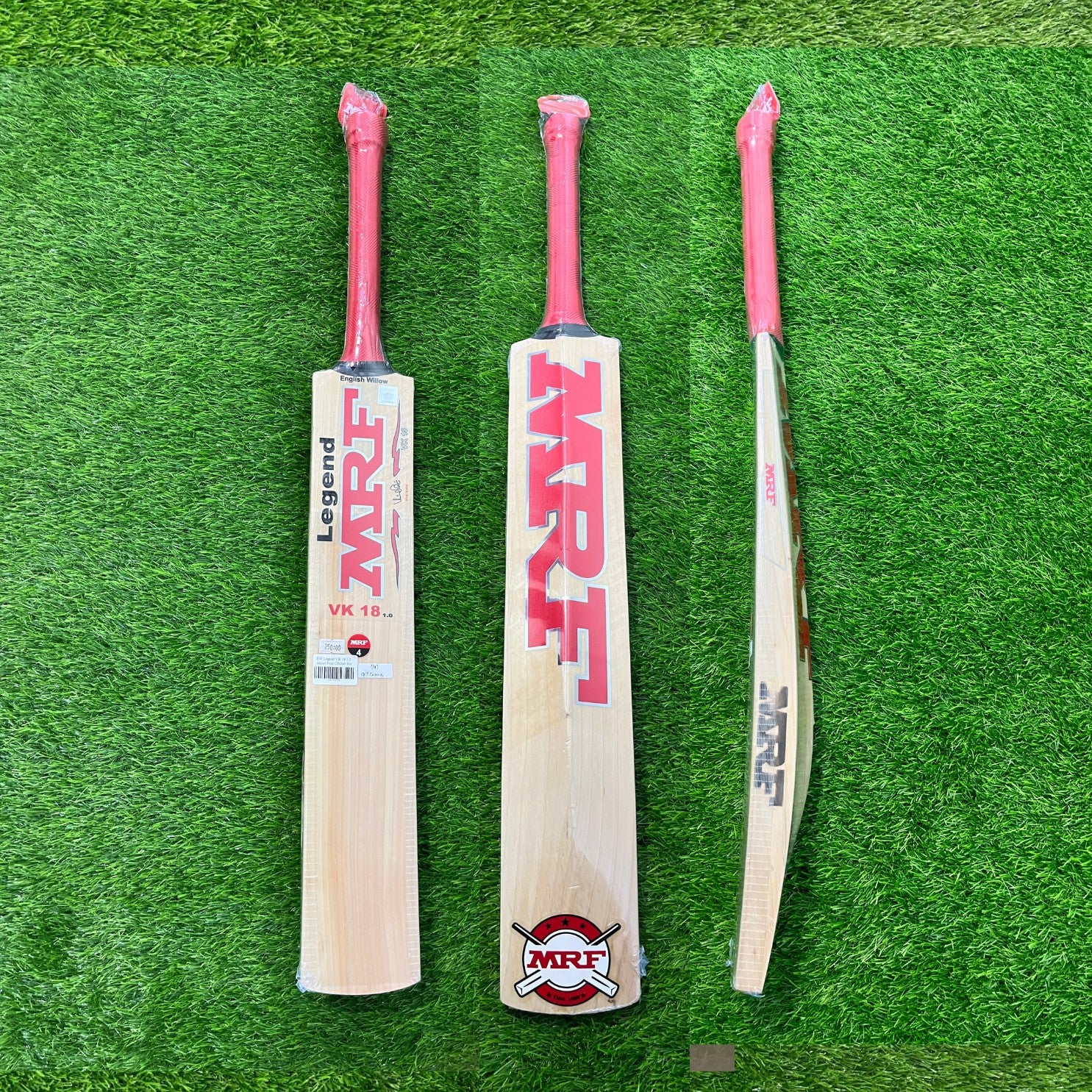 MRF Legend VK 18 1.0 English Willow Cricket Bat - Junior Size 4 (Four ...