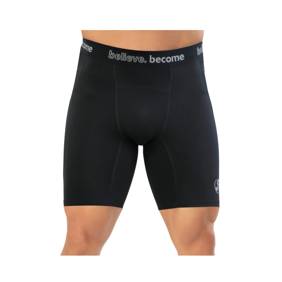 SG Xtreme Black Compression Short for Abdomen Guard — CricketArabia