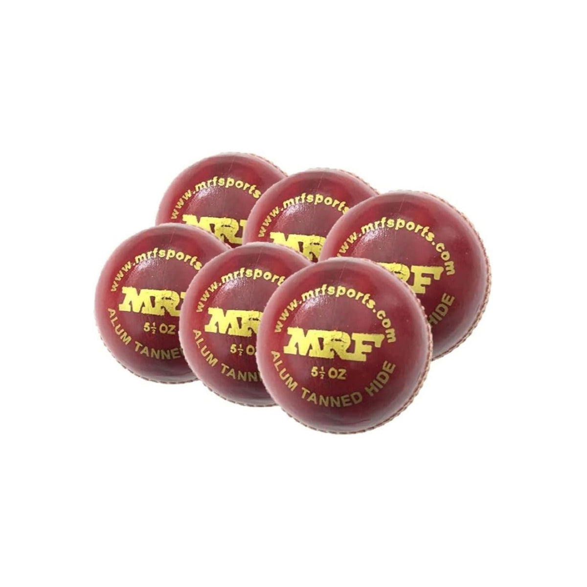 MRF Club Cricket Ball - Red (Pack of 6) — CricketArabia